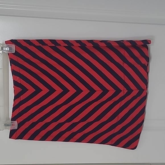 Merona | Skirts | Merona Sp Red And Navy Blue Striped Skirt | Poshmark